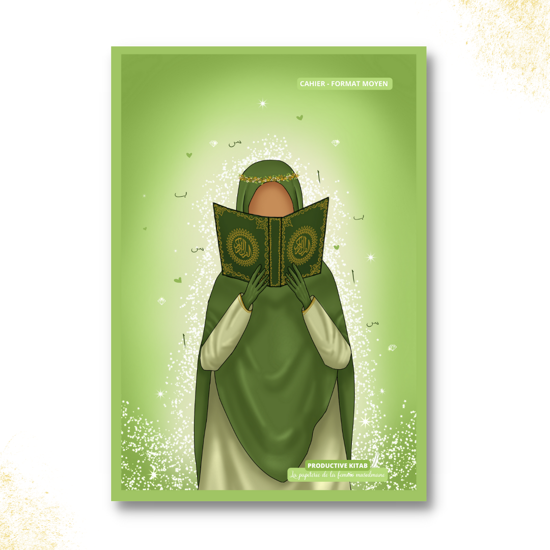Carnet vert (Modèle Coran) - Positivekitab.com